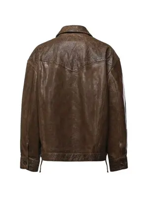 GOLDEN GOOSE Embellished Leather Jacket