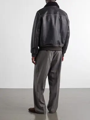 Rag & Bone Manston Leather Bomber Jacket