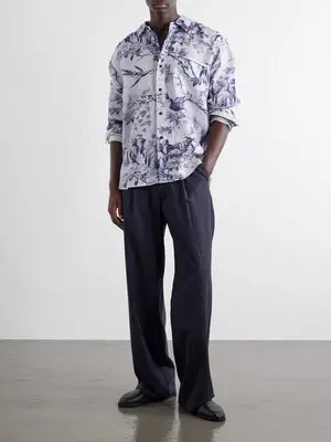 Orlebar Brown Grasmoor Printed Linen Shirt