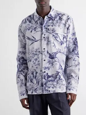 Orlebar Brown Grasmoor Printed Linen Shirt