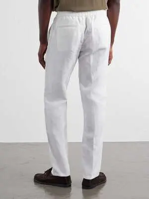 Orlebar Brown Cornell Straight-leg Linen Trousers - Ecru