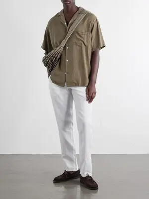 Orlebar Brown Cornell Straight-leg Linen Trousers - Neutrals