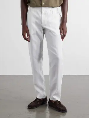 Orlebar Brown Cornell Straight-leg Linen Trousers - Neutrals
