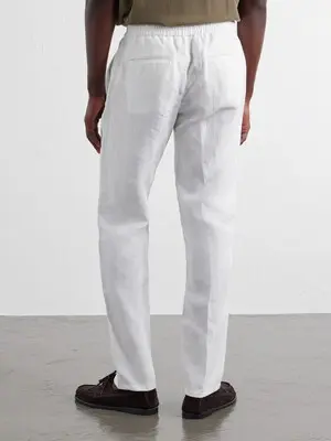 Orlebar Brown Cornell Straight-leg Linen Trousers - Neutrals