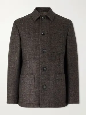 Canali Wool And Cashmere Blend Chore Jacket