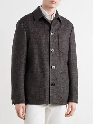 Canali Wool And Cashmere Blend Chore Jacket