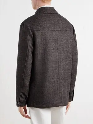 Canali Wool And Cashmere Blend Chore Jacket