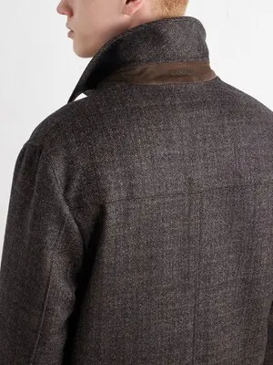 Canali Wool And Cashmere Blend Chore Jacket