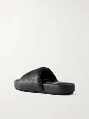 Rick Owens Chancla Full-grained Leather Slides