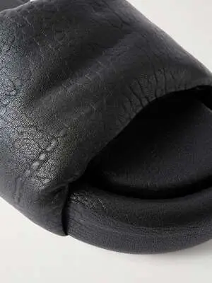 Rick Owens Chancla Full-grained Leather Slides