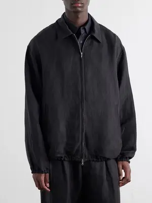 SSSTEIN Linen And Silk-blend Satin Blouson Jacket