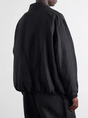 SSSTEIN Linen And Silk-blend Satin Blouson Jacket