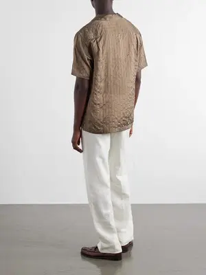 Orlebar Brown Maitan Villa Camp-collar Striped Woven Shirt