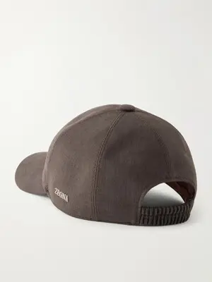 Zegna Oasi Logo-embellished Linen Cap