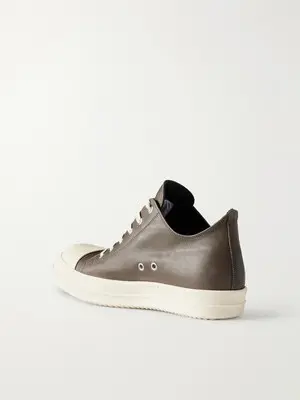 Rick Owens Leather Sneakers - Brown