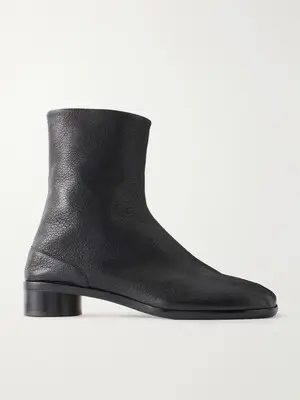 MAISON MARGIELA Tabi Split-toe Leather Boots - Black