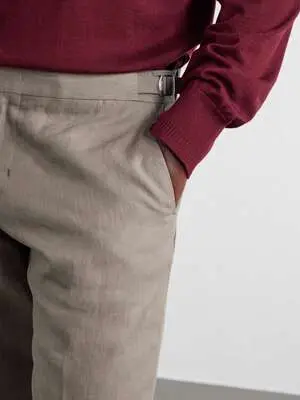Orlebar Brown Griffon Straight-leg Linen Trousers