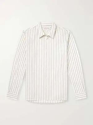 Orlebar Brown Justin Striped Cotton-seersucker Shirt