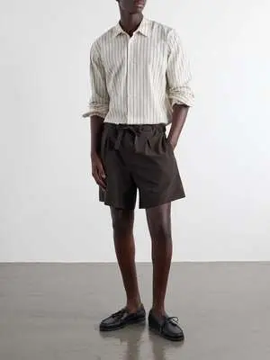 Orlebar Brown Justin Striped Cotton-seersucker Shirt