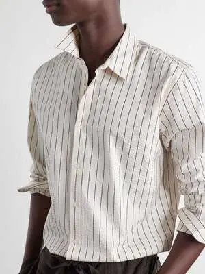 Orlebar Brown Justin Striped Cotton-seersucker Shirt