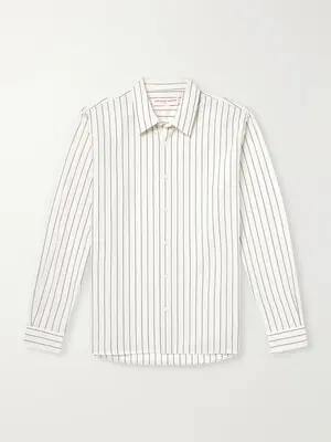 Orlebar Brown Justin Striped Cotton-seersucker Shirt