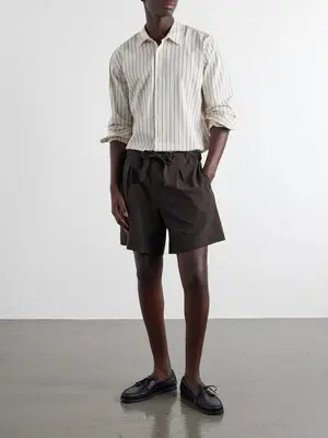 Orlebar Brown Justin Striped Cotton-seersucker Shirt
