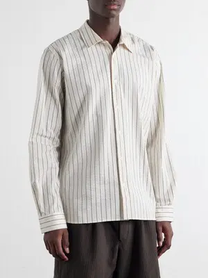 Orlebar Brown Justin Striped Cotton-seersucker Shirt