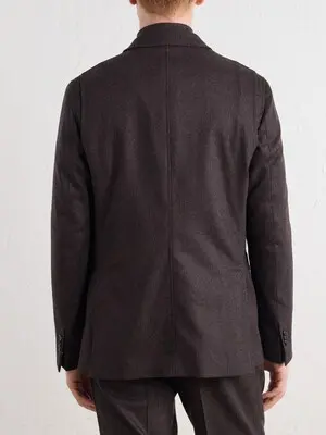 SLOWEAR Wool-blend Flannel Suit Jacket