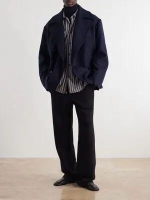 Dries Van Noten Double-breasted Wool-blend Coat