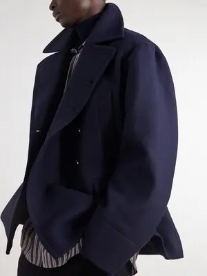 Dries Van Noten Double-breasted Wool-blend Coat