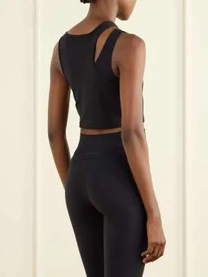 On Studio Asymmetric Sensetec™ Sports Bra - Black