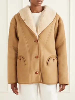 BLAZÉ MILANO Tatoosh Shearling Jacket - Brown