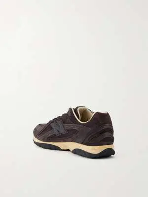 NEW BALANCE Auralee 240 Suede And Nubuck Sneakers