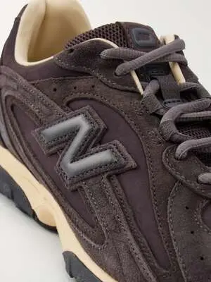 NEW BALANCE Auralee 240 Suede And Nubuck Sneakers