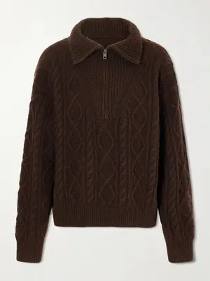 NILI LOTAN Jori Cashmere Sweater - Brown