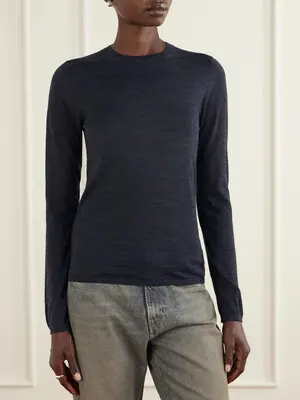 Veronica De Piante Joey Merino Wool Sweater - Blue