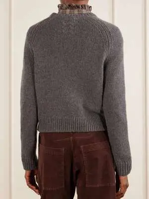 NILI LOTAN Laurel Cashmere And Wool-blend Sweater