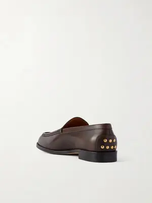 TOD'S Leather Loafers With Almond Toe - Brown