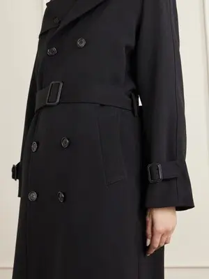 NILI LOTAN Marin Wool-blend Twill Trench Coat