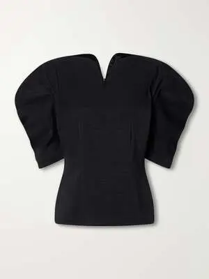 DESTREE Janet Jacquard Blouse - Black