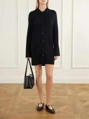 Le Kasha Ribbed Cashmere Mini Dress