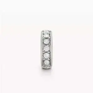 La Lune Clip-on Charm With Pearl - Silver