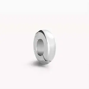 La Lune Polished Clip-on Charm - Silver