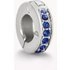 La Lune September Sapphire Birthstone Clip-on Charm - Silver