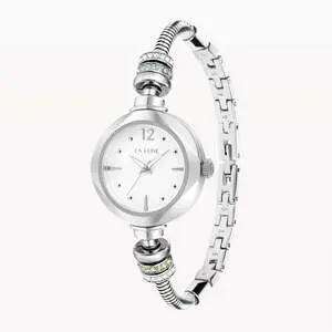 La Lune Moonlight Watch With Galaxy Charm - Silver