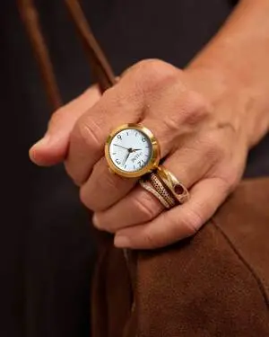 La Lune Ring Watch - Silver