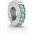 La Lune December Turquoise Birthstone Clip-on Charm - Silver