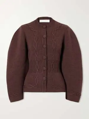 DESTREE Embroidered Wool Cardigan