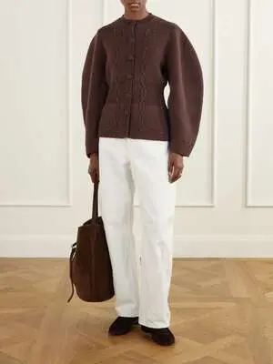 DESTREE Embroidered Wool Cardigan