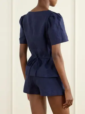 Faithfull The Brand Emma Linen Blouse